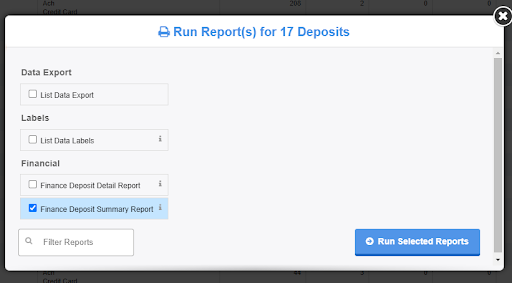 Reconciling Fees to Budget Codes (Deposit Date) – Eleyo