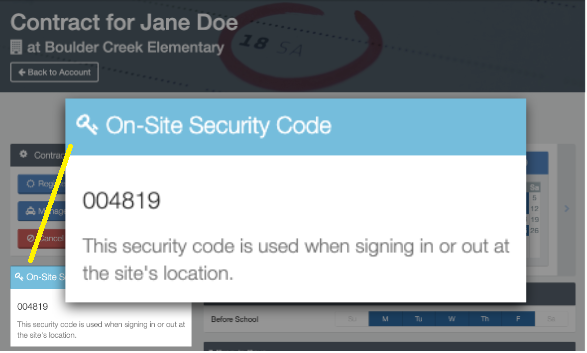 Using Security Codes for the Authorized Pick-Up Sign In/Sign Out Process – Eleyo